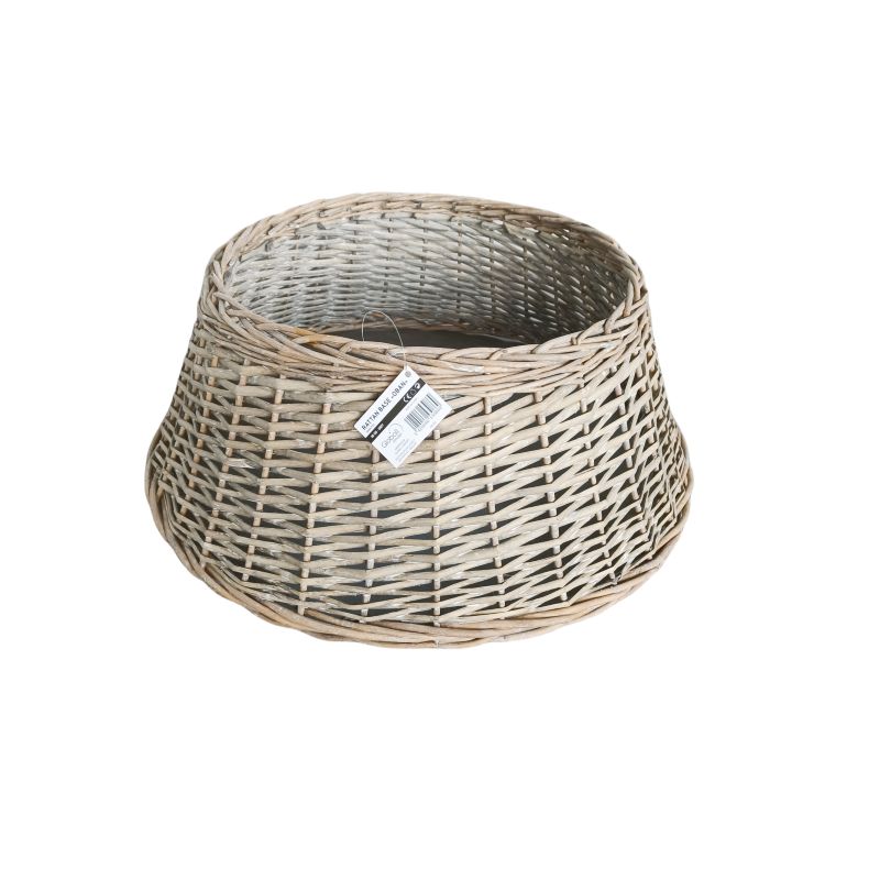 China Natural wicker Christmas tree collar willow Christmas tree skirt ...